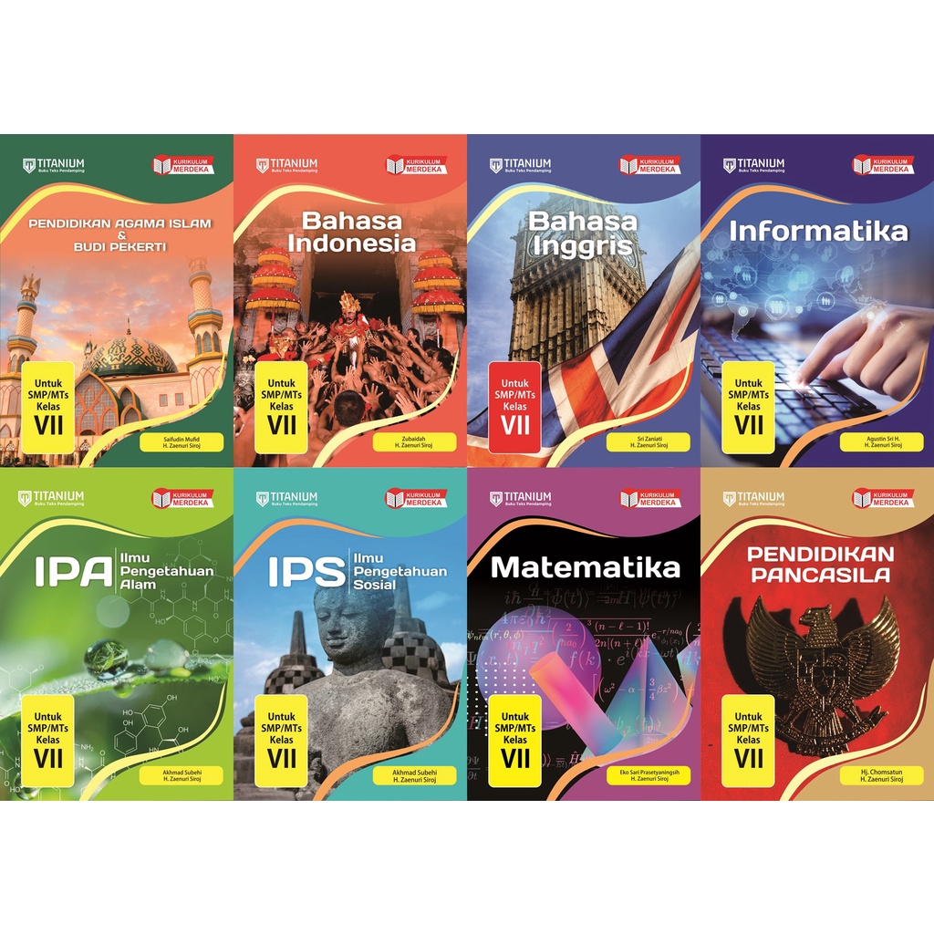 Jual Buku Titanium Teks Pendamping SMP/MTS Kelas 7 Kurikulum Merdeka Agama Islam, Pancasila ...