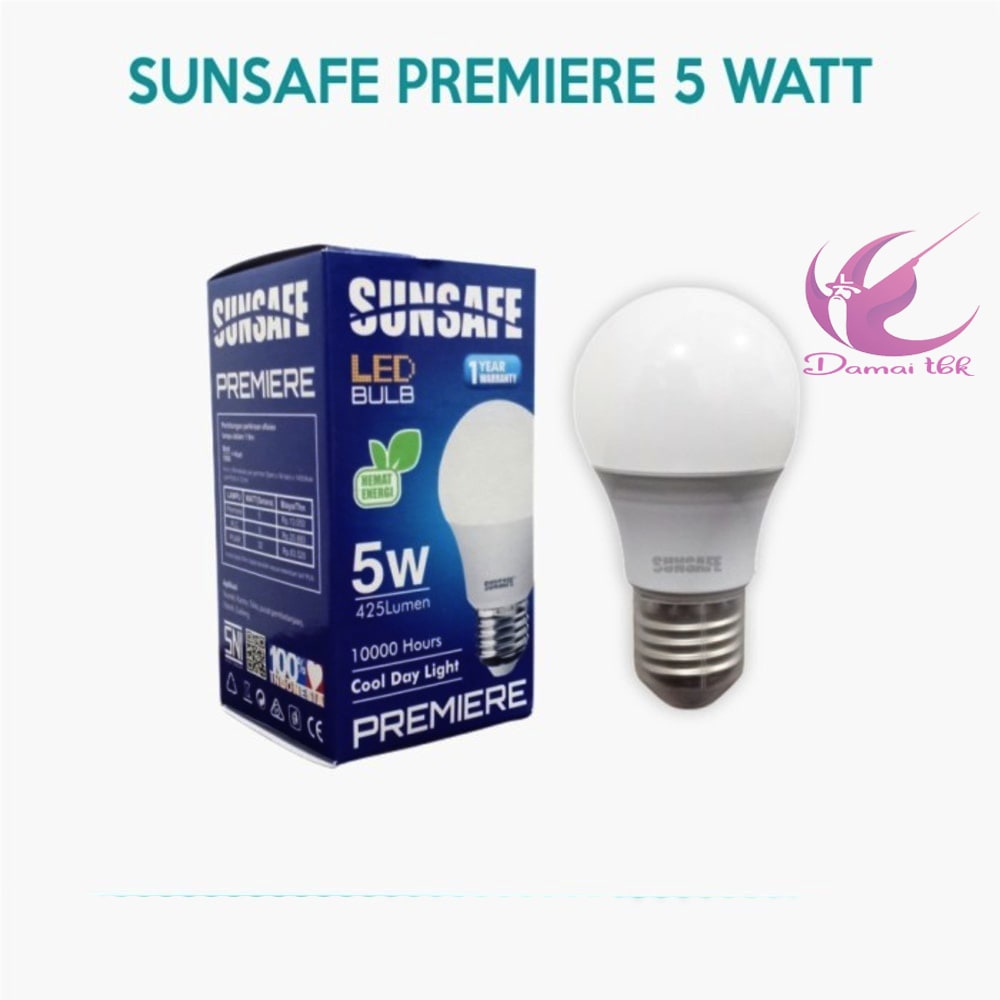 Jual Lampu bohlam led blub SUNSAFE premiere 5 watt | Shopee Indonesia