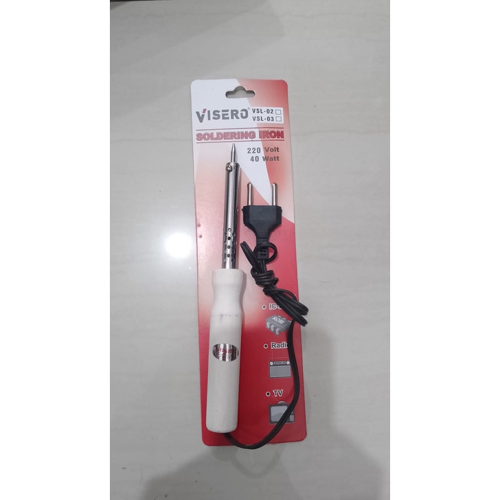 Jual Solder 40 Watt Soldering Iron 40W Solder Gagang Kayu 40 W ...
