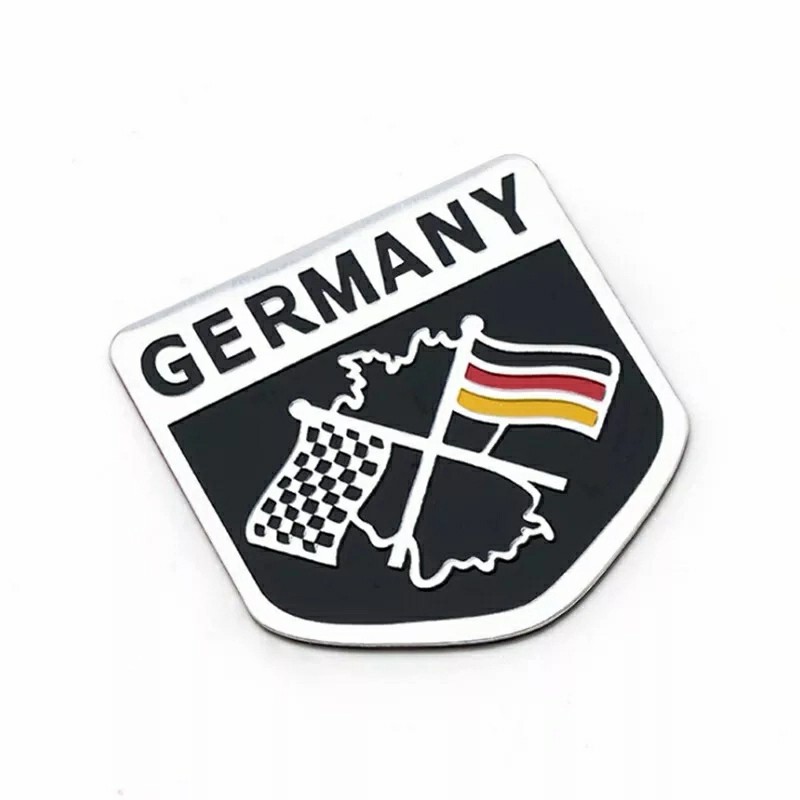 Jual sticker motor mobil german emblem logo germany alumunium flag race ...