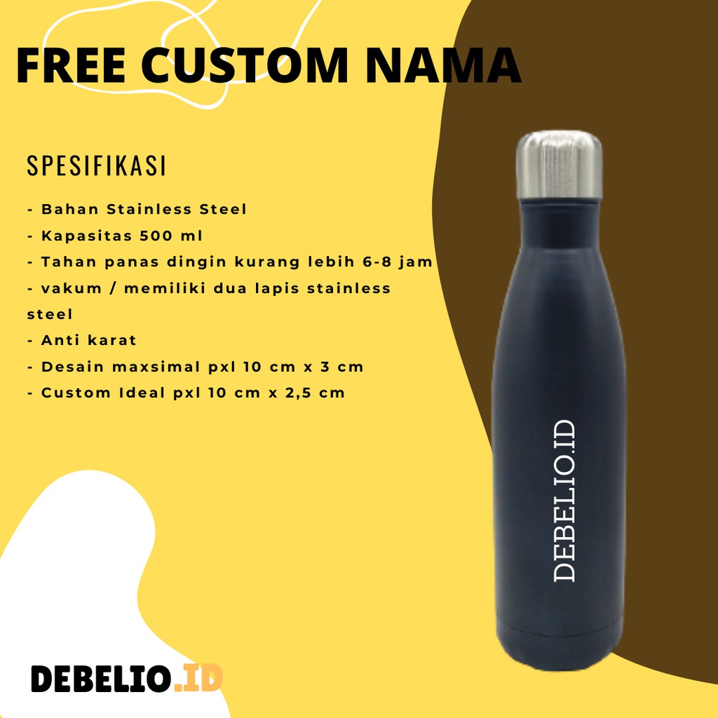 Jual Tambler Botol Minum Tumbler Custom | Shopee Indonesia
