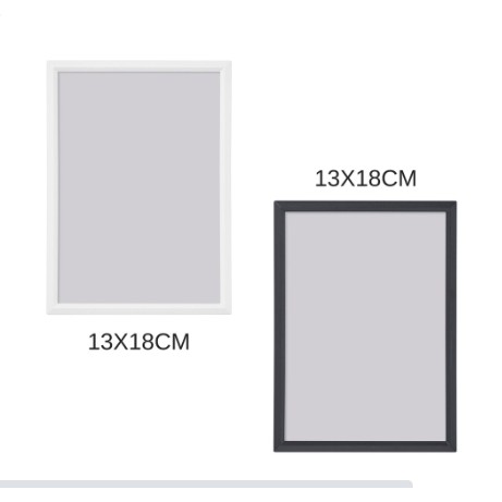 Jual Yllevad Frame plastik warna putih/hitam 19 x 14 cm ukuran gambar ...