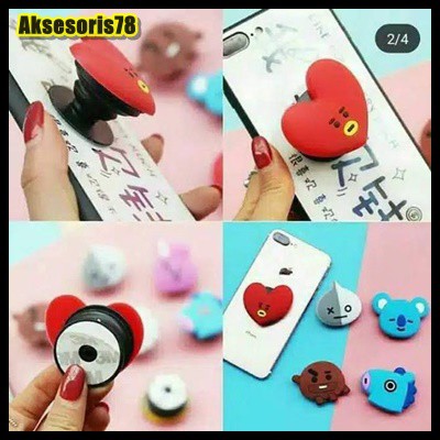 Jual Pop Socket 3D Bt21 Bts / Popsocket Bt21 Bts Import | Shopee Indonesia