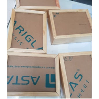 Jual Wooden sliding acrylic box 25x25cm kotak kayu sliding akrilik ...