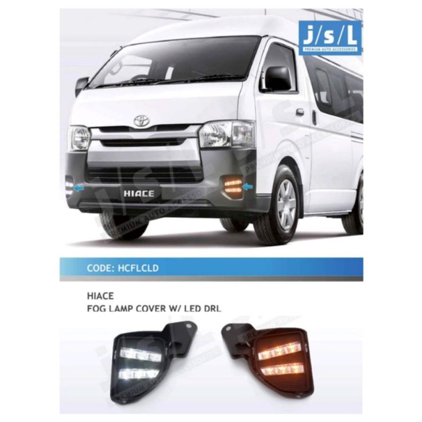 Jual foglamp toyota hiace led drl with sein jsl | Shopee Indonesia