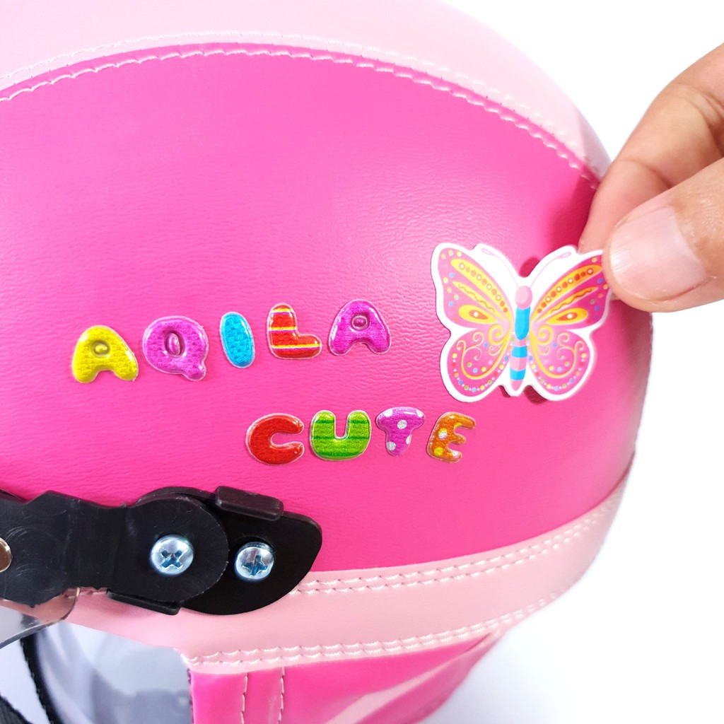 Jual Stiker 3D Timbul Alfabet Huruf Untuk Helm, Kotak Pensil, Tas, Buku ...