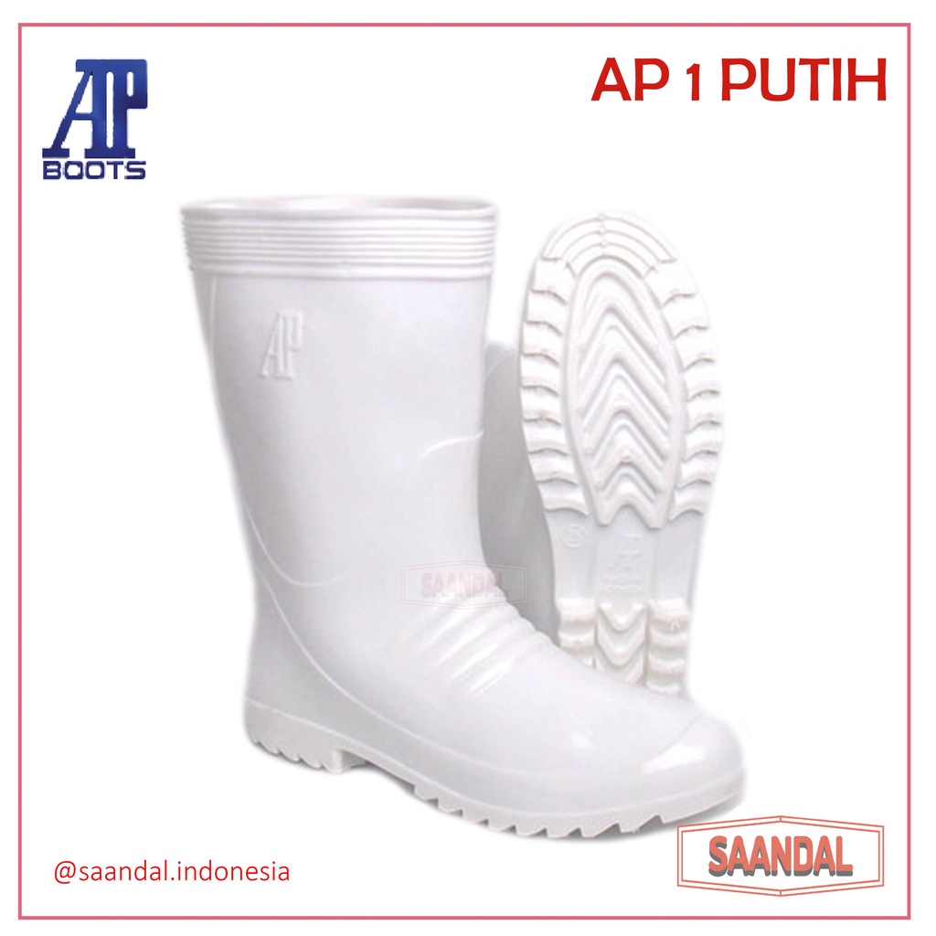 Jual Sepatu Boots Putih Pendek AP 1 APD Safety Sepatu Proyek | Shopee ...