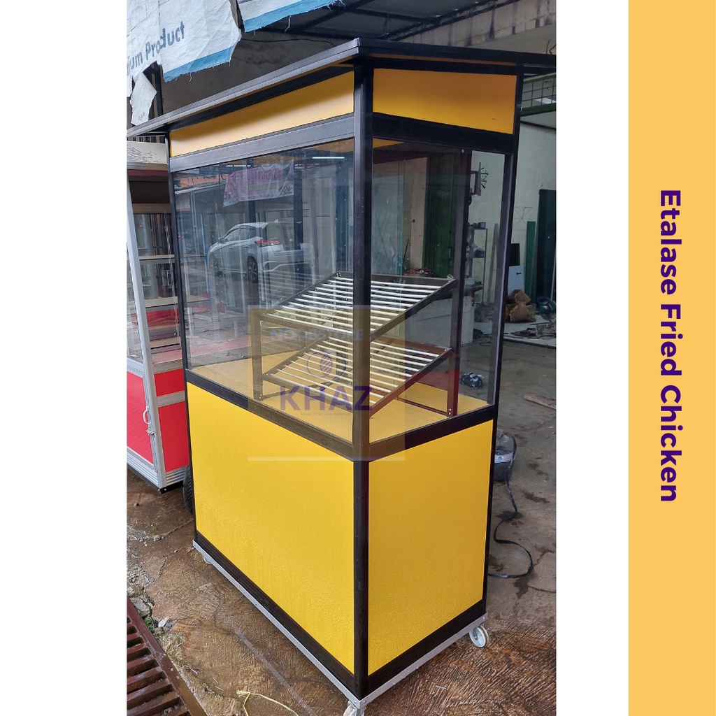 Jual Etalase Fried Chicken Frame Coklat | Shopee Indonesia