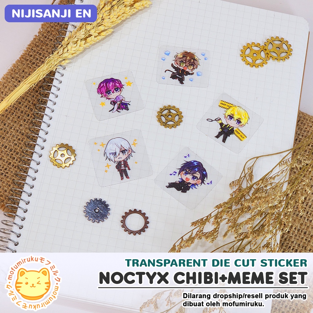 Jual Nijisanji EN Noctyx Transparent Sticker Set | Fulgur Ovid | Uki Violetta | Alban Knox ...
