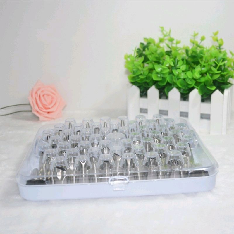 Jual 1 set spuit import set 52 pcs alat penghias dekorasi piping tips ...