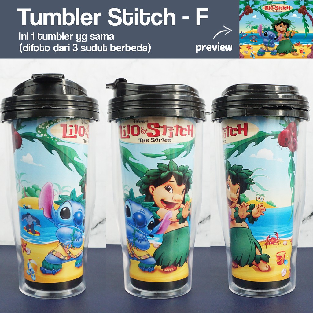 Jual Tumbler STITCH - Botol Minum Kartun Anak Teman Lilo Souvenir ...