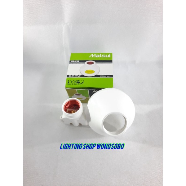 Jual fitting lampu / fitting plafon tempel matsui bulat e 27 | Shopee ...