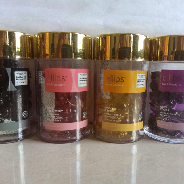 Jual Elips Hair Vitamin (Dengan Moroccan Oil) Kemasan Botol 50 Kapsul 1 ...