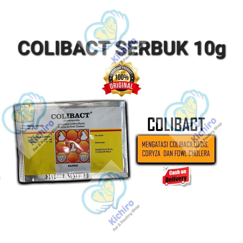 Jual Colibact Serbuk isi 10 gram Sanbe Obat Pencernaan untuk Hewan ...