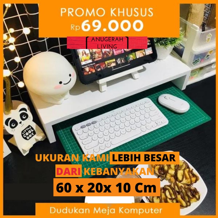 Jual Dudukan Meja Stand Monitor Laptop Komputer Kayu Minimalis Murah ...