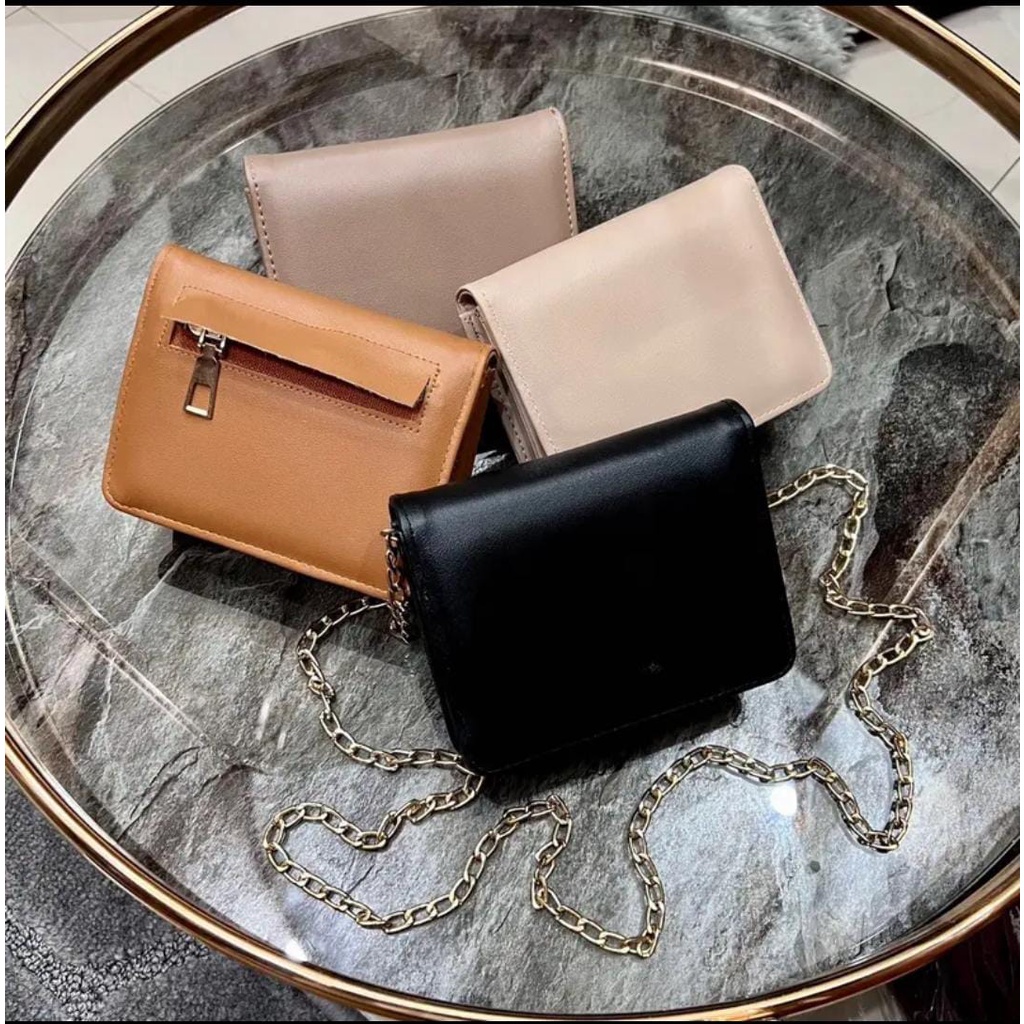 Jual DOMPET TIKA / TAS SELEMPANG DOMPET MINI TERBARU TALI RANTAI ...