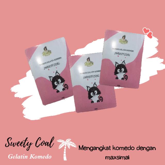 Jual GELATIN KOMEDO MASKER SWEETY COAL BY ADRSHOP | Shopee Indonesia