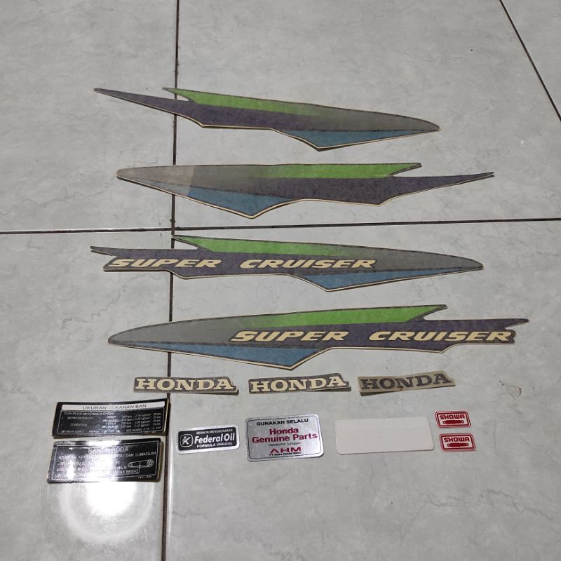 Jual Stiker stripping striping Decal graphic Honda Tiger 2000 GL200 GL ...