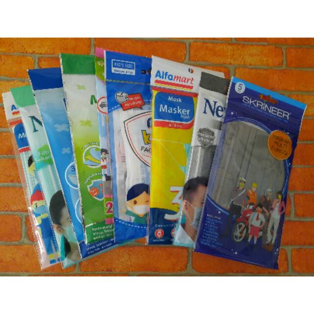 Jual Masker sensi, skinner, indomaret, next care, alfamart kemasan ...