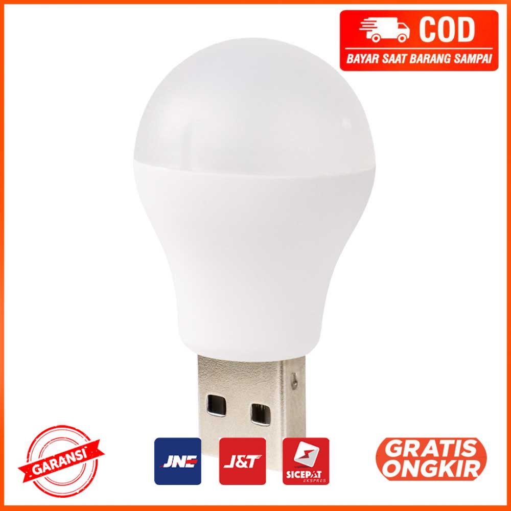 Jual Lampu Bohlam LED USB Portable Light Warm White - CC6K | Shopee ...