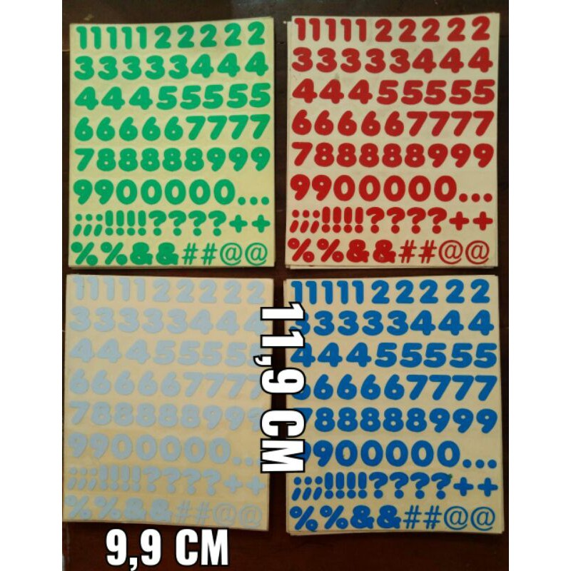 Jual STICKER ANGKA | Shopee Indonesia