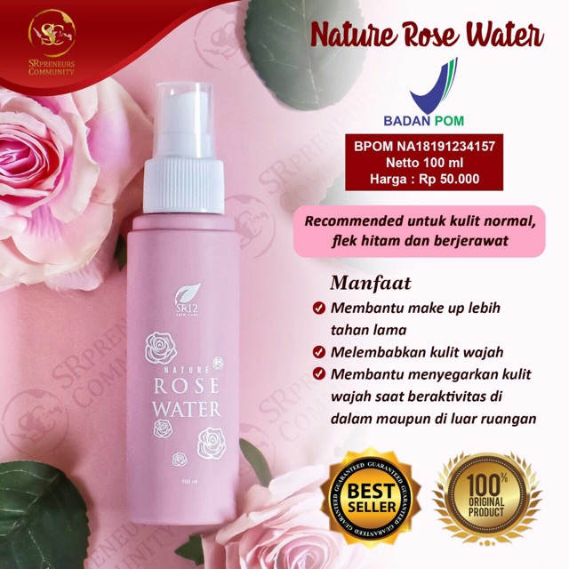 Jual NATURE ROSE WATER (setting spray) | Shopee Indonesia