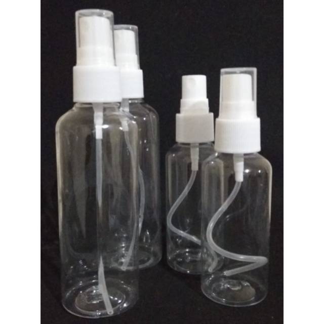 Jual Botol spray / botol spray 100ml / botol bening / botol plastik / botol kosong | Shopee ...