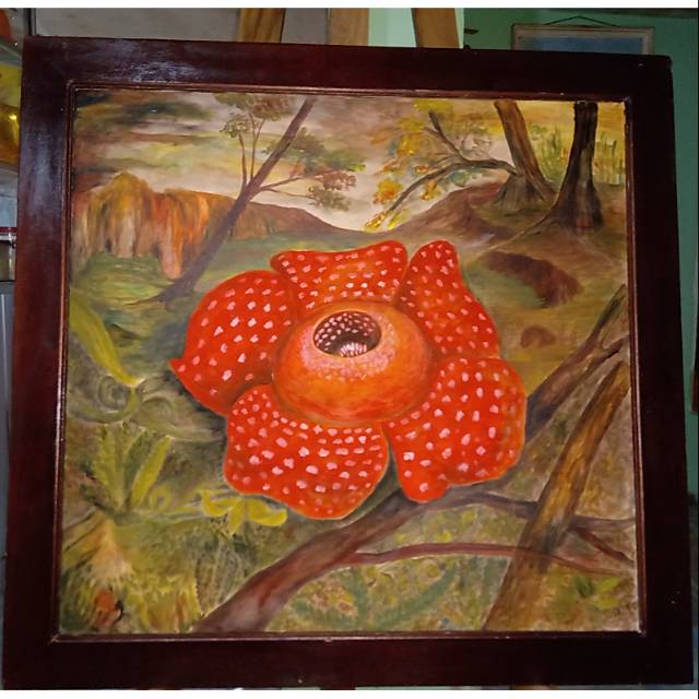 Jual LUKISAN BUNGA RAFFLESIA ARNOLDI | Shopee Indonesia