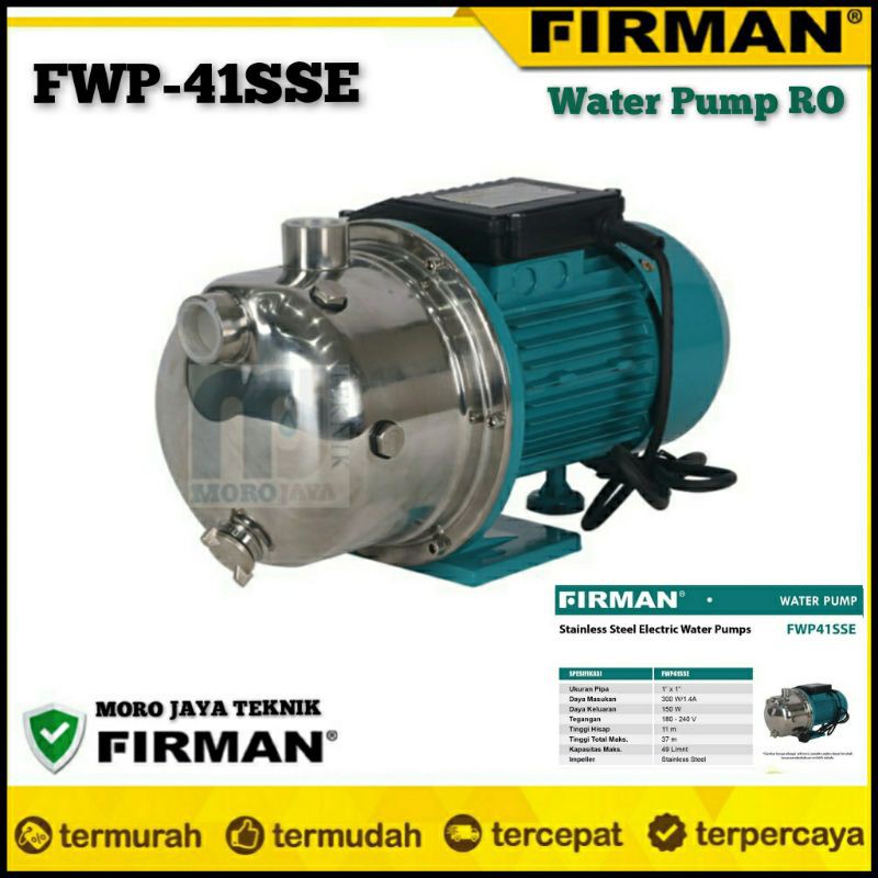 Jual Pompa Air Firman FWP-41SSE Pompa Stainless Staell Depot Isi Ulang ...