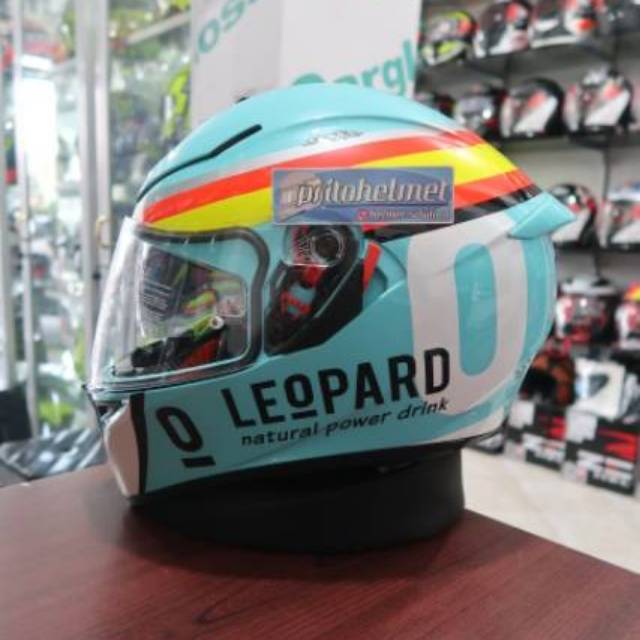Jual AGV K3 SV Mir Leopard Blue SNI Original | Shopee Indonesia