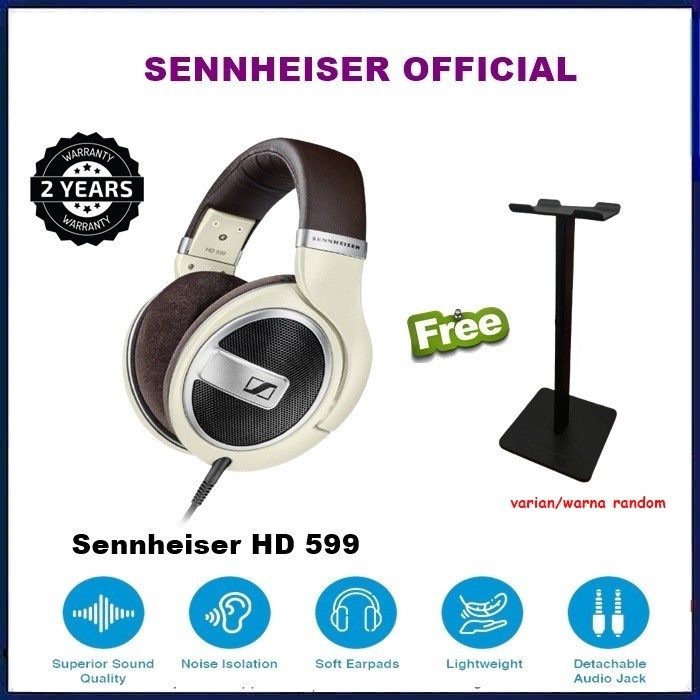 Jual Sennheiser HD 599 Open Back Headphone HD599 Around Ear Design ...