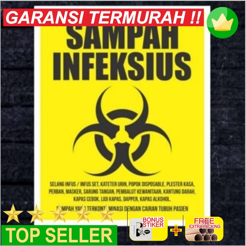 Jual Murah Stiker Sampah Infeksius 15x15 Elegan | Shopee Indonesia