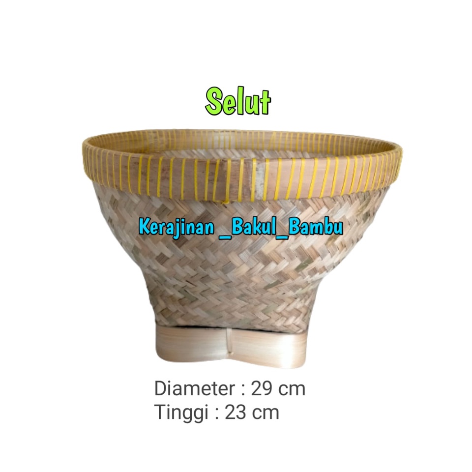 Jual Bakul Nasi BAKUL SELUT Bakul Bambu Murah BOBOKO kerajinan tangan ...
