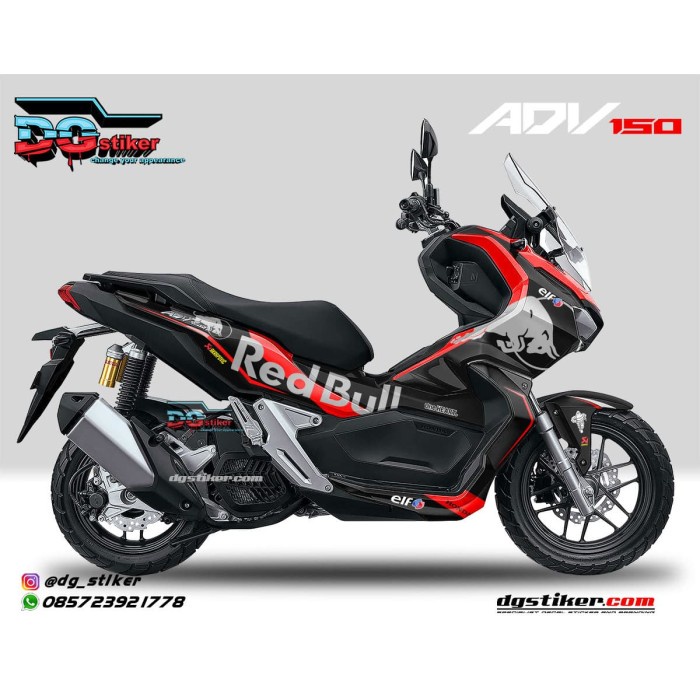 Jual Decal Sticker New ADV 150 Hitam Merah Redbull Tech3 | Shopee Indonesia