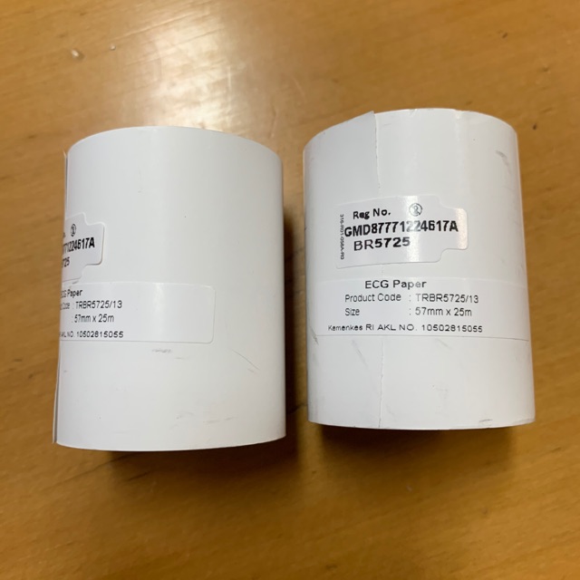 Jual kertas defib 57mm x 25m / kertas monitor / kertas tensi meter ...