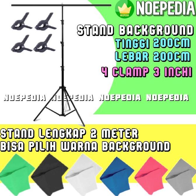 Jual Stand Background Green Screen / Backdrop Stand 2m Foto Studio ...