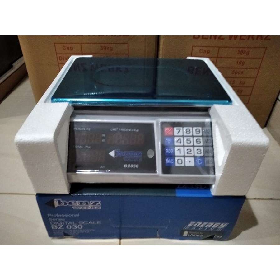 Jual Timbangan Digital Meja Laundry Barang Buah Sembako BENZ 30 kg | Shopee Indonesia