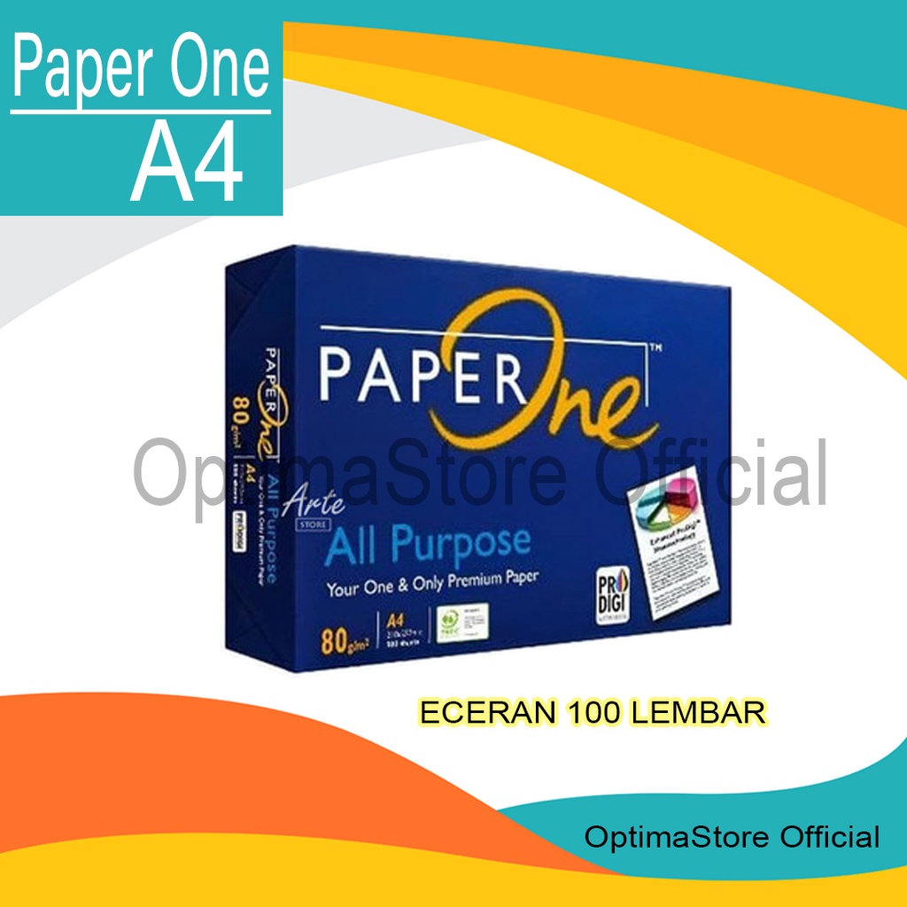 Jual (ECER) 100 Lembar Kertas HVS 80 gsm Ukuran A4/F4 | Shopee Indonesia