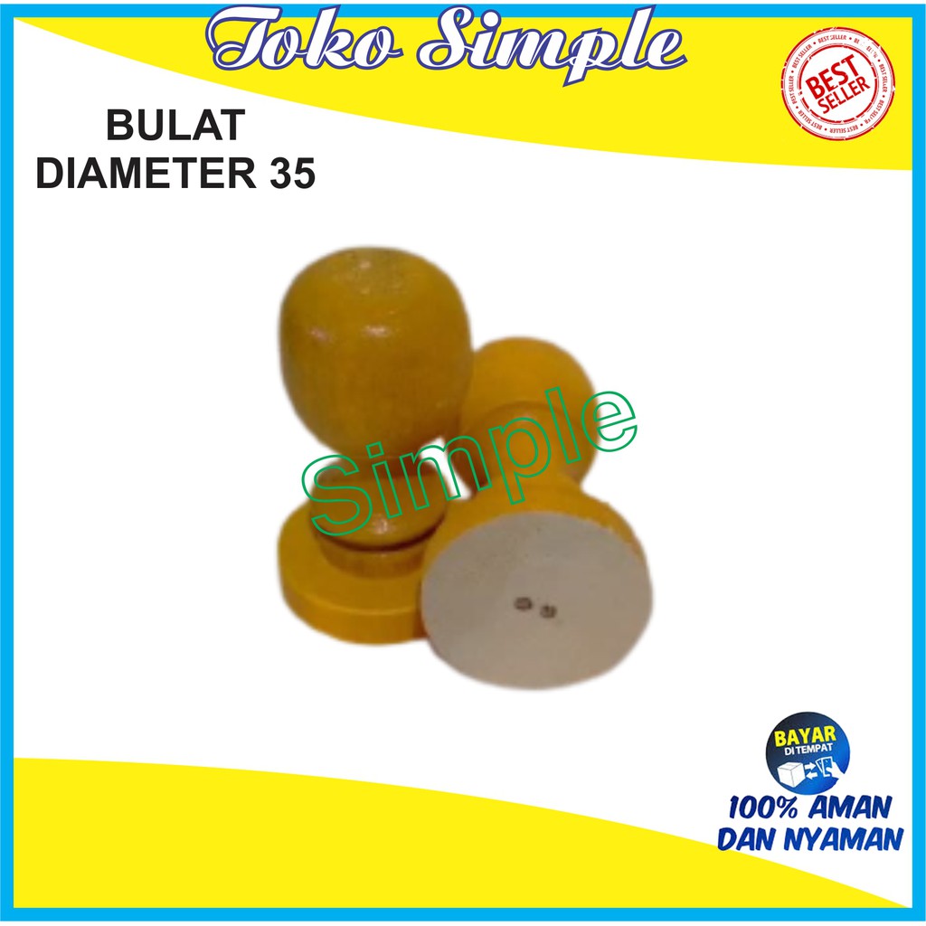 Jual GAGANG STEMPEL KAYU BULAT DIAMETER 35 / GAGANG KAYU MURAH | Shopee Indonesia