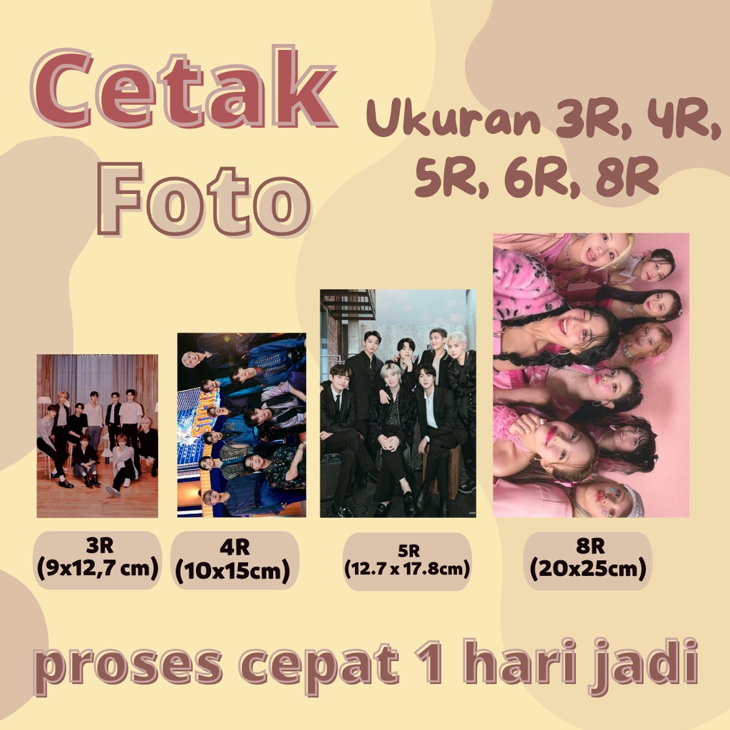Jual Cetak foto termurah 3R, 4R ,5R ,8R laminasi doff/glossy | Shopee ...