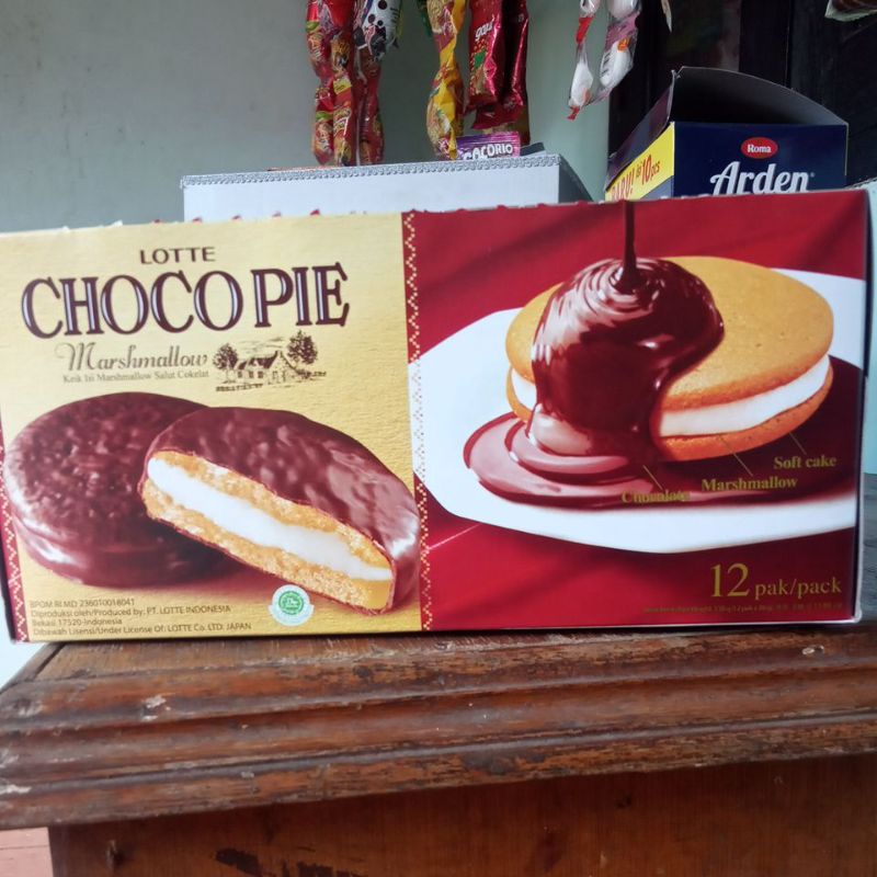 Jual Lotte Chocopie Marshmallow isi 12pack | Shopee Indonesia