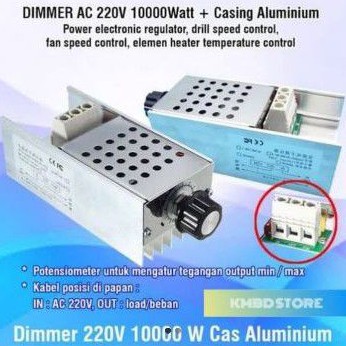 Jual Dimmer SCR 10000w AC 220 Volt 10000 Watt + Casing Aluminium ...