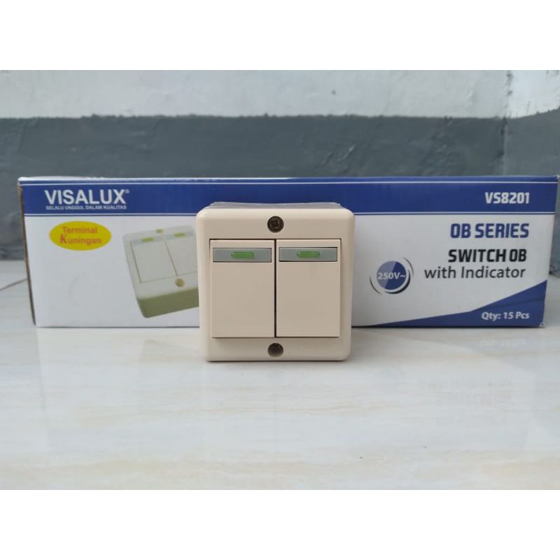 Jual Visalux OB Saklar engkel/ OB Saklar Seri/OBSaklar Stop Kontak/OBStop Kontak + Saklar Lampu ...