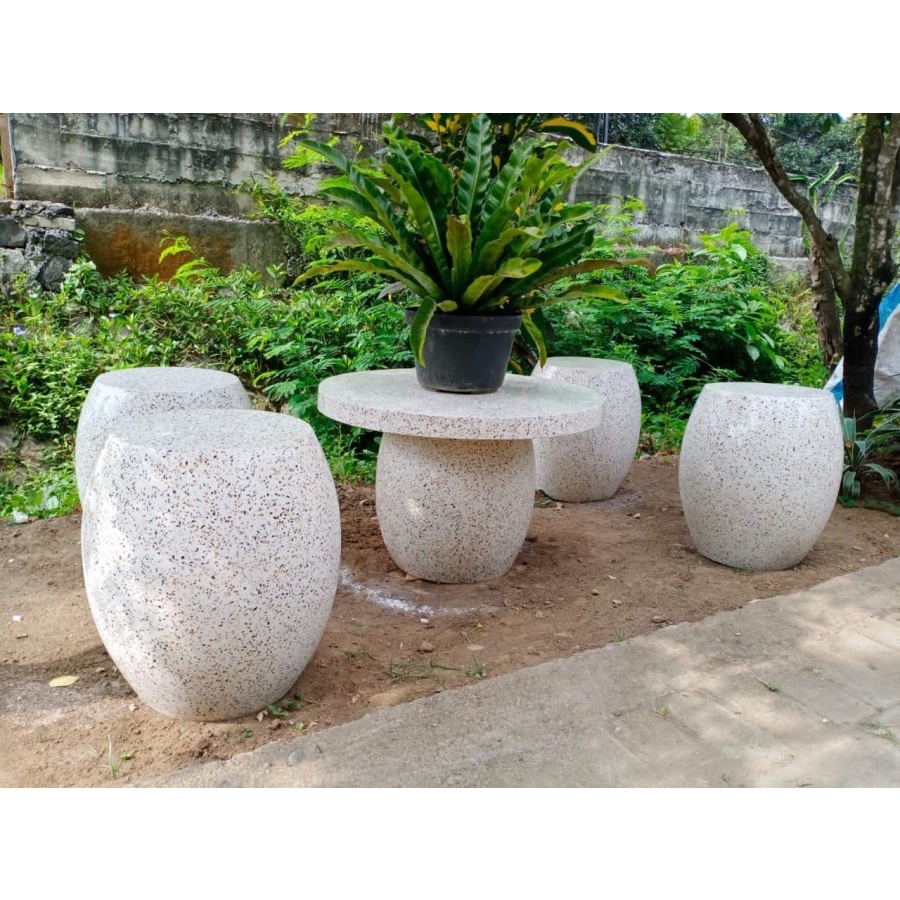 Jual BATU ALAM MEJA KURSI SET TERASO | Shopee Indonesia