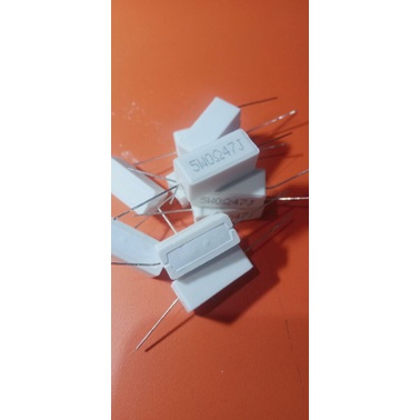 Jual resistor kapur 5w0.47 | Shopee Indonesia