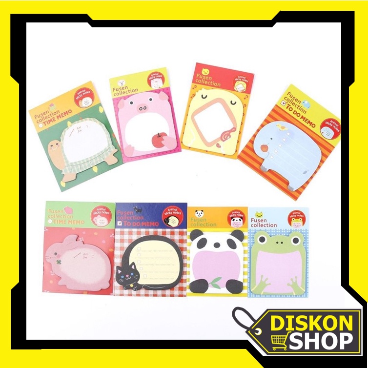 Jual Diskon Shop - S636 Sticky Notes Karakter Animal / Tempelan Kertas ...