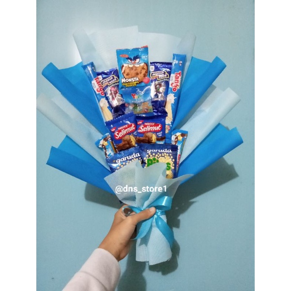 Jual New!!! Bucket Snack Serba Biru (plus packing) | Shopee Indonesia