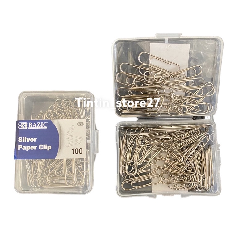 Jual Paper Clip Bazic 223 - Klip Kertas No 1 (box/100pcs) | Shopee ...