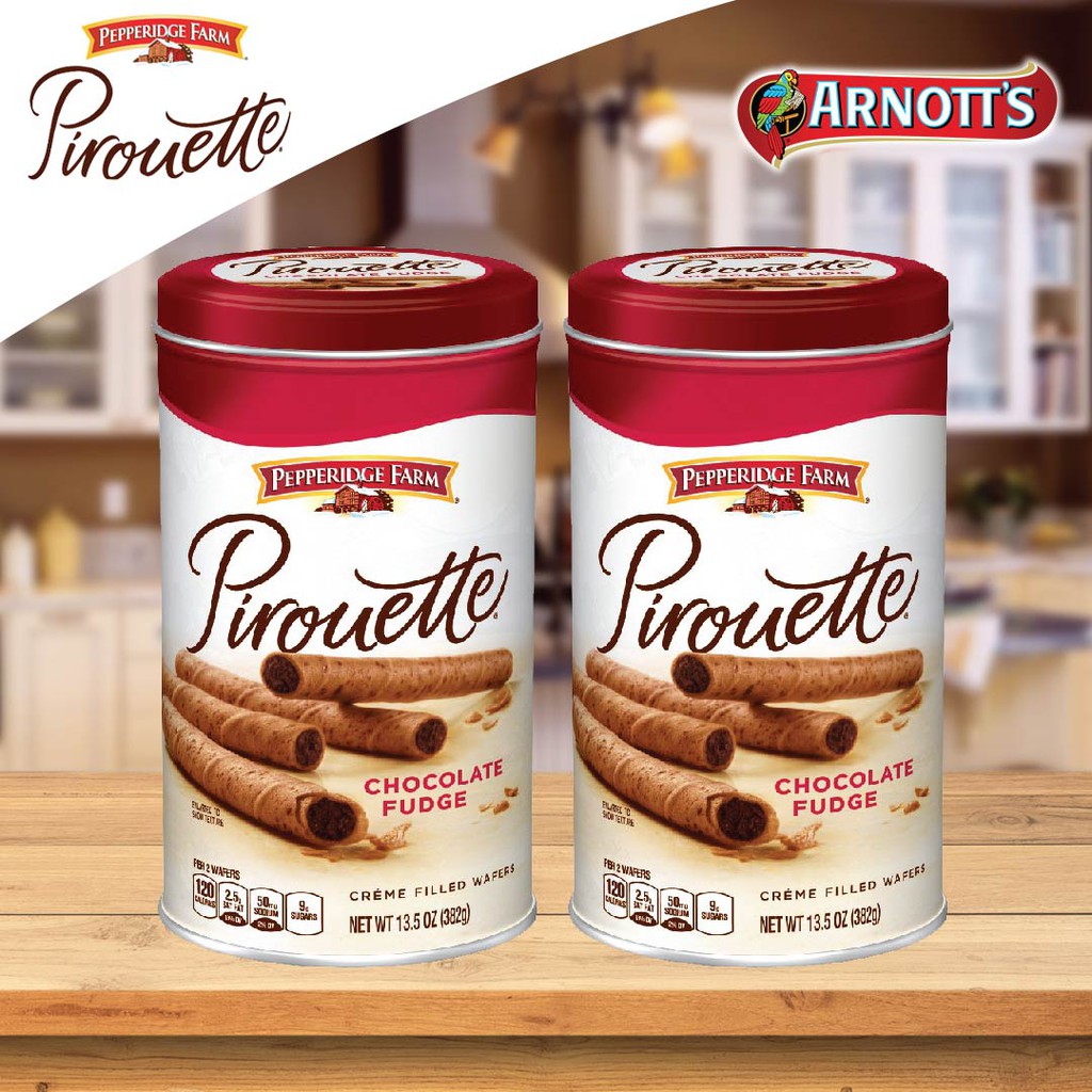 Jual Pirouette Wafer Stick Rasa Chocolate Fudge 2 x 382 gr | Shopee ...