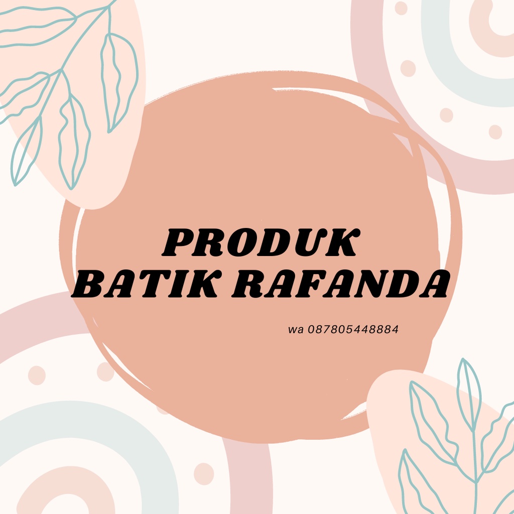 Jual PRODUK BATIK RAFANDA | Shopee Indonesia
